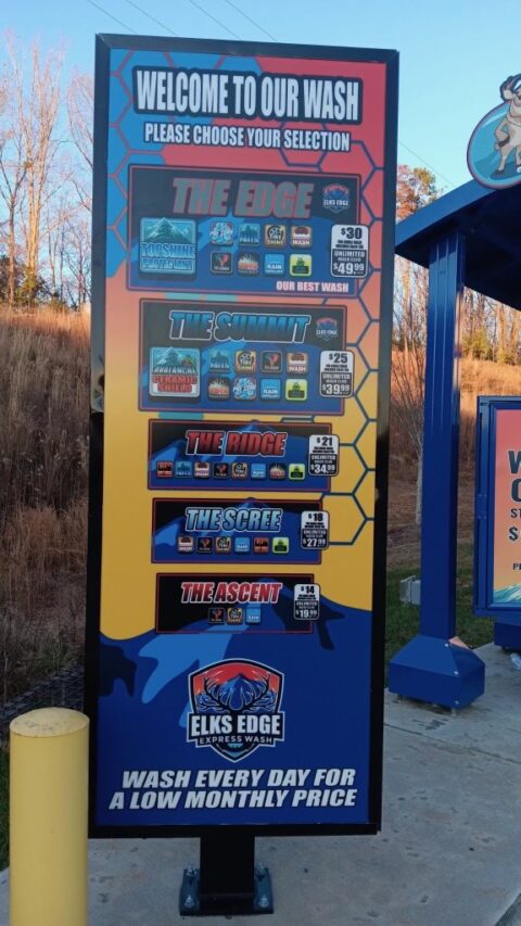 Available Washes | Wash Club Pricing | Elks Edge Express Wash